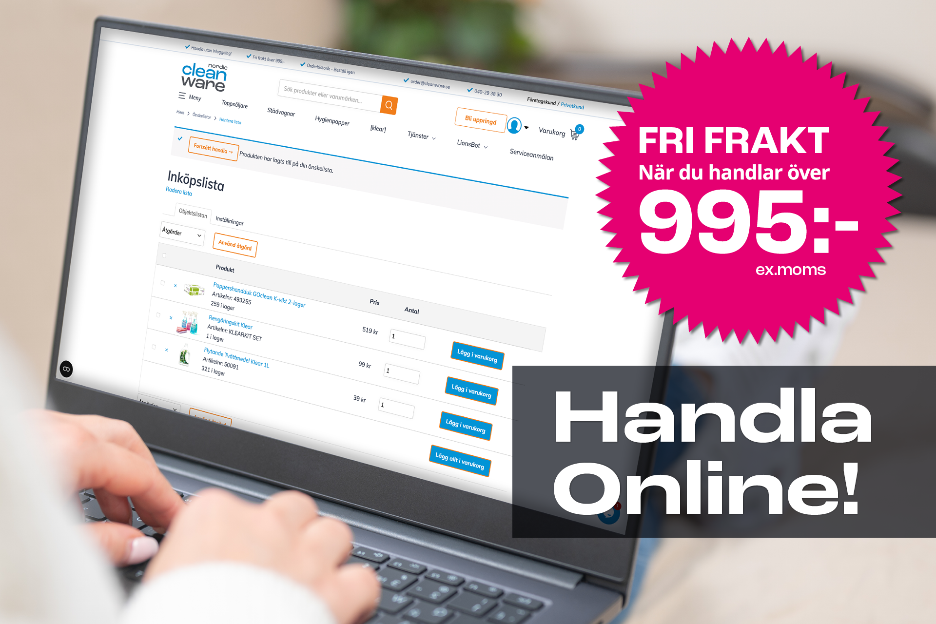 Handla Online - Nordic Cleanware